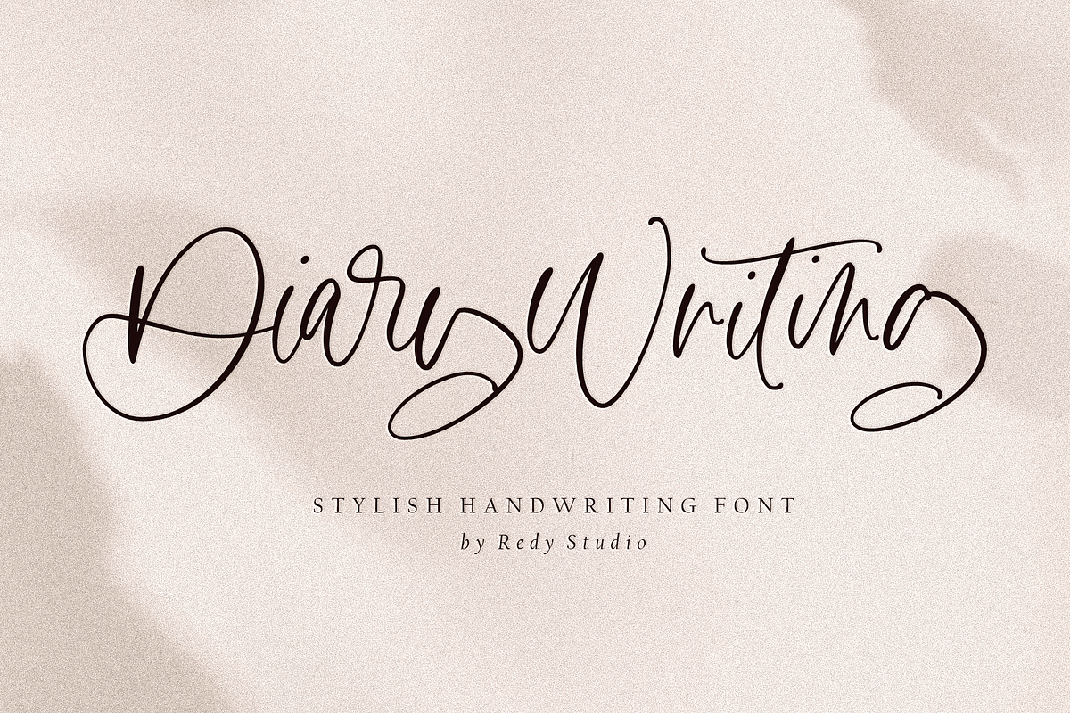 Diary Writing Font - Mockupartisan - Medium