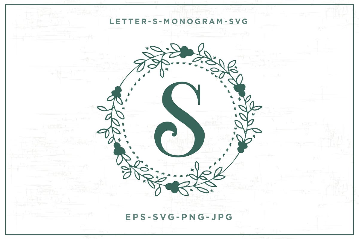 Letter S Monogram Design-SVG - Azuraaether - Medium