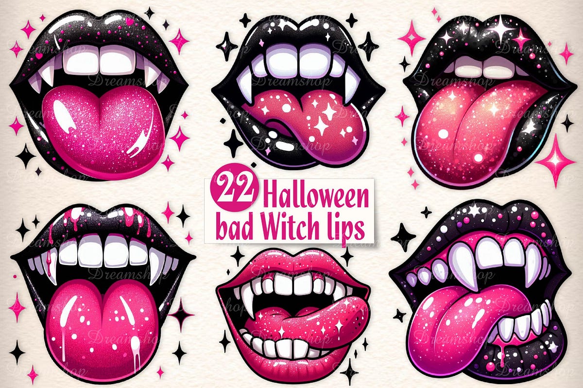 Halloween Bad Witch Lips Clipart Free | by Epicureanaesthetics | Medium