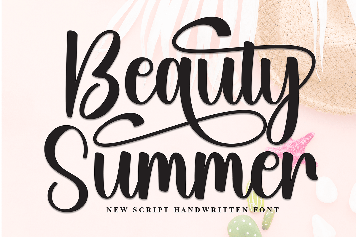 Beauty Summer Font - Solarasculpt - Medium