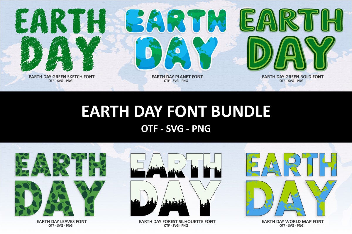 Earth Day Collection Font | by Chloechroma | Medium