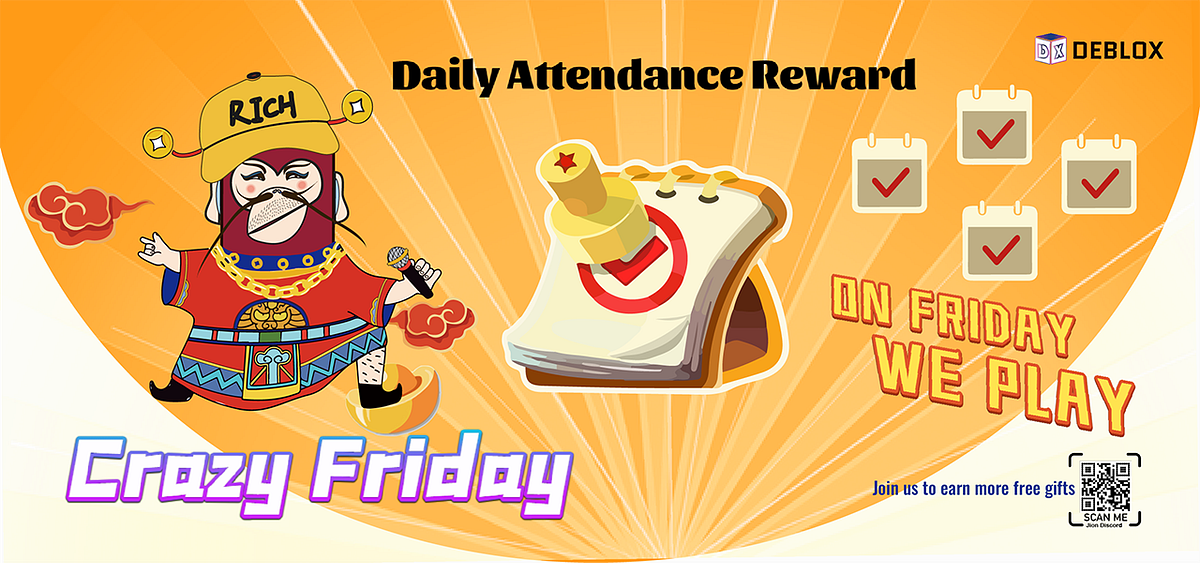 Deblox Crazy Friday Series — Daily attendance event | by Deblox | Medium