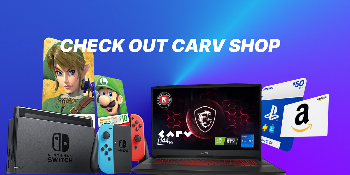 New Feature: CARV Shop. Welcome to the Gaming Treasure Trove! | by CARV ...