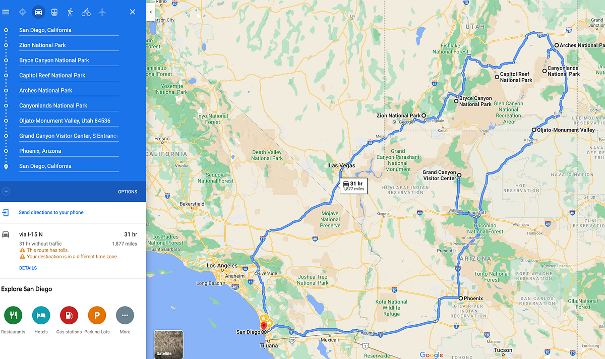 7 days road trip to 6 National Parks (Grand Circle) | by Raghav Nyati ...
