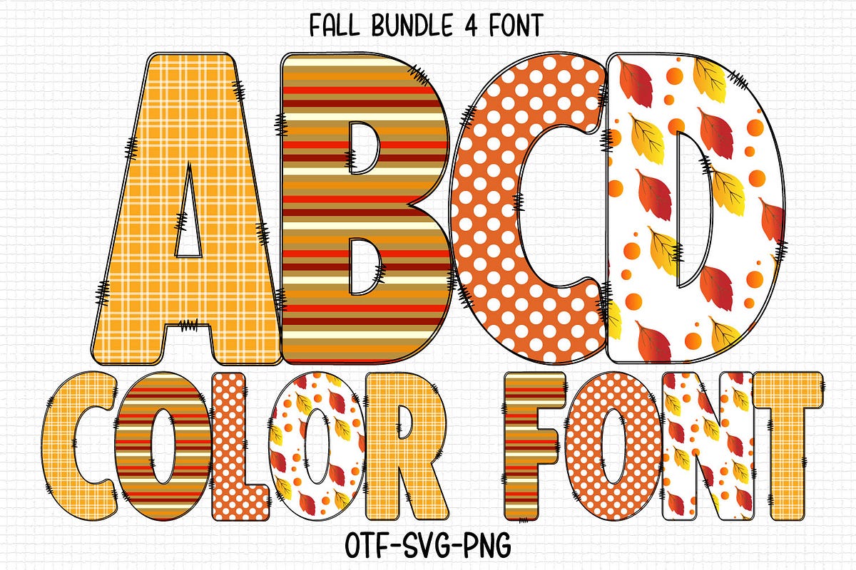 Fall Alphabet Font OTF | by Miamirabilis | Apr, 2024 | Medium