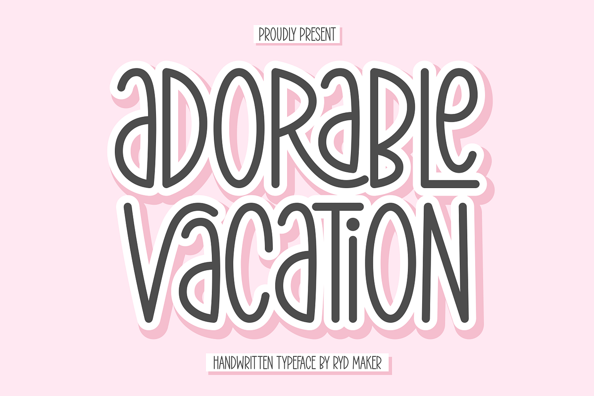 Adorable Vacation Font | by Mingmingjiu | May, 2024 | Medium