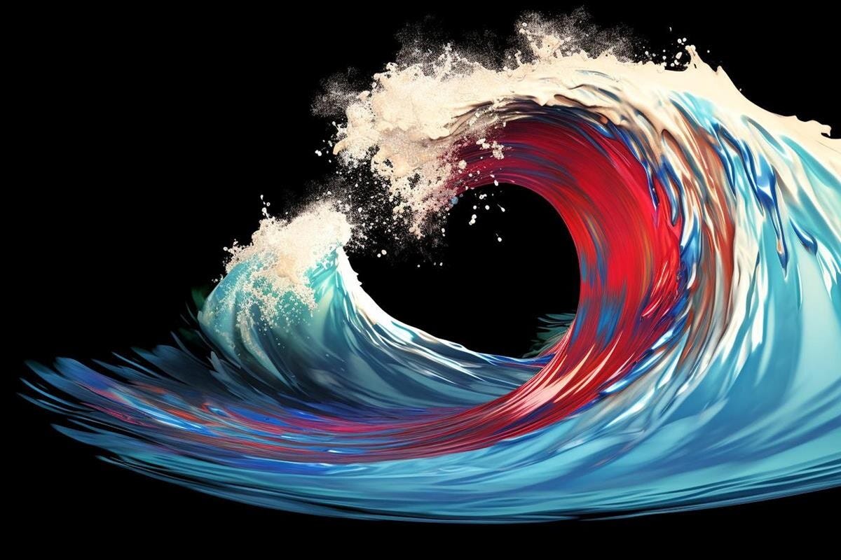 Colorful Wave Illustration Free | by Mysticmuse | Jul, 2024 | Medium