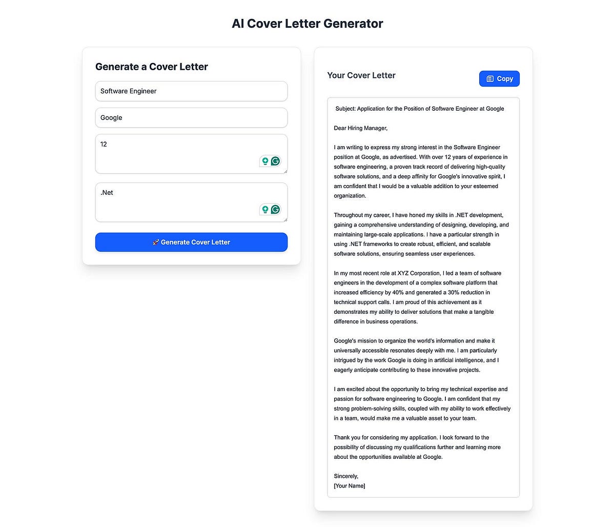 How to Write Tailored Cover Letters in Seconds Using AI | by Z ...