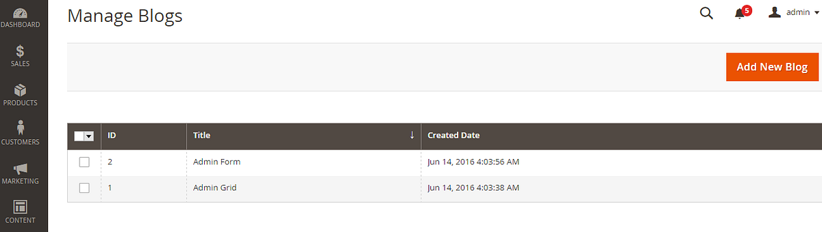 How to Create Admin Grid in Magento 2 | by Jhon Kelly | Medium