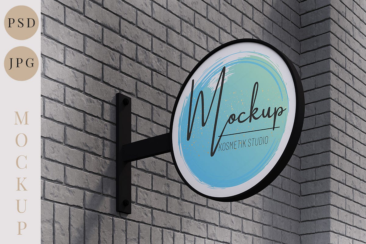 Blank Sign on a Wall, PSD 04 Free Download | by Neonnomad | Apr, 2024 ...