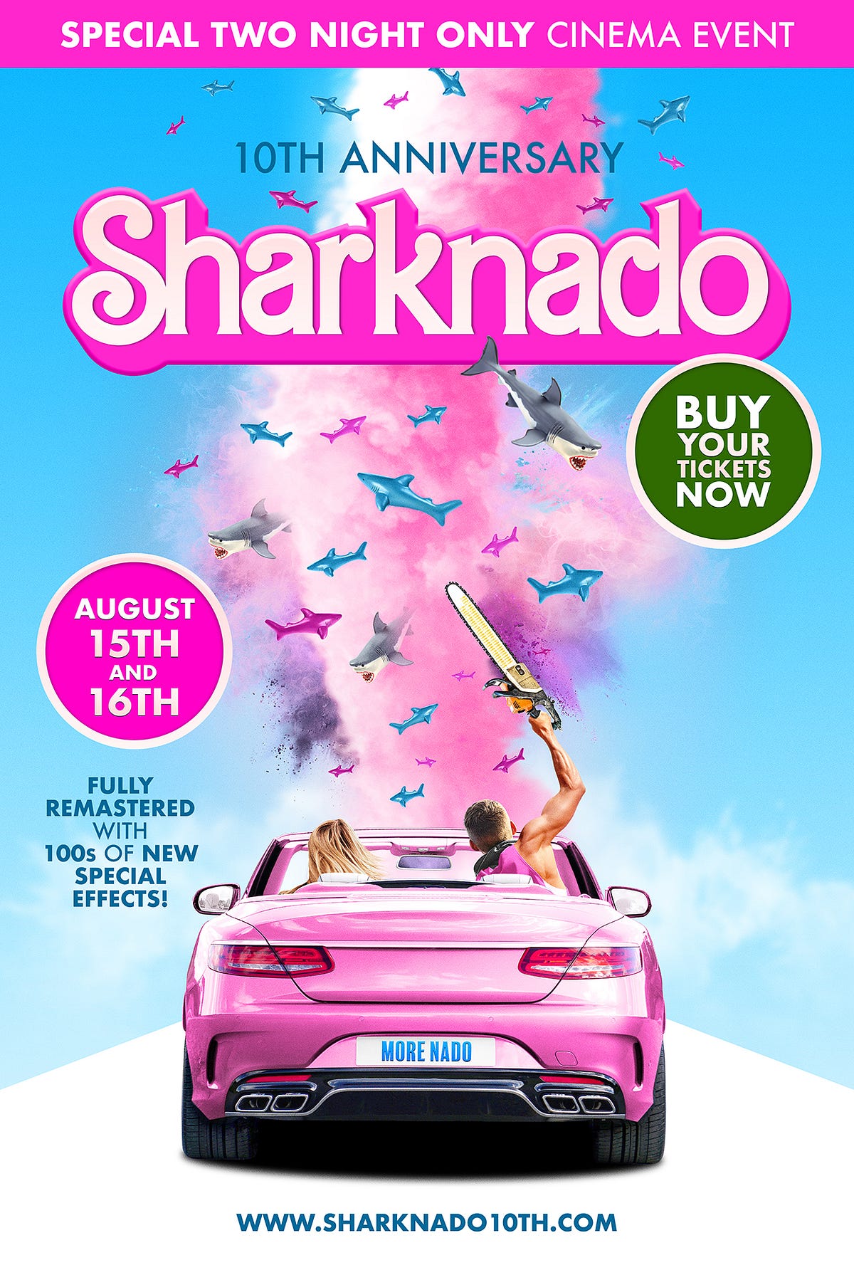 Sharknado 10th Anniversary Edition Attacks Theaters August 15 & 16 | by ...