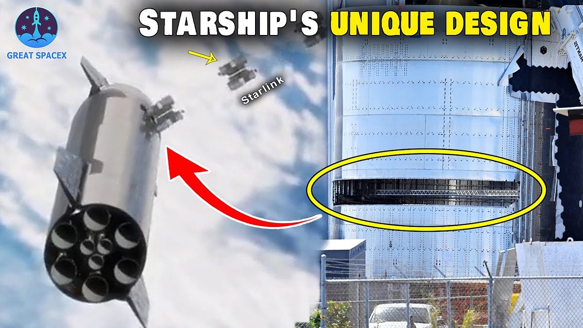 SpaceX Just Revealed Starship’s NEW Unique Design for Starlink ...