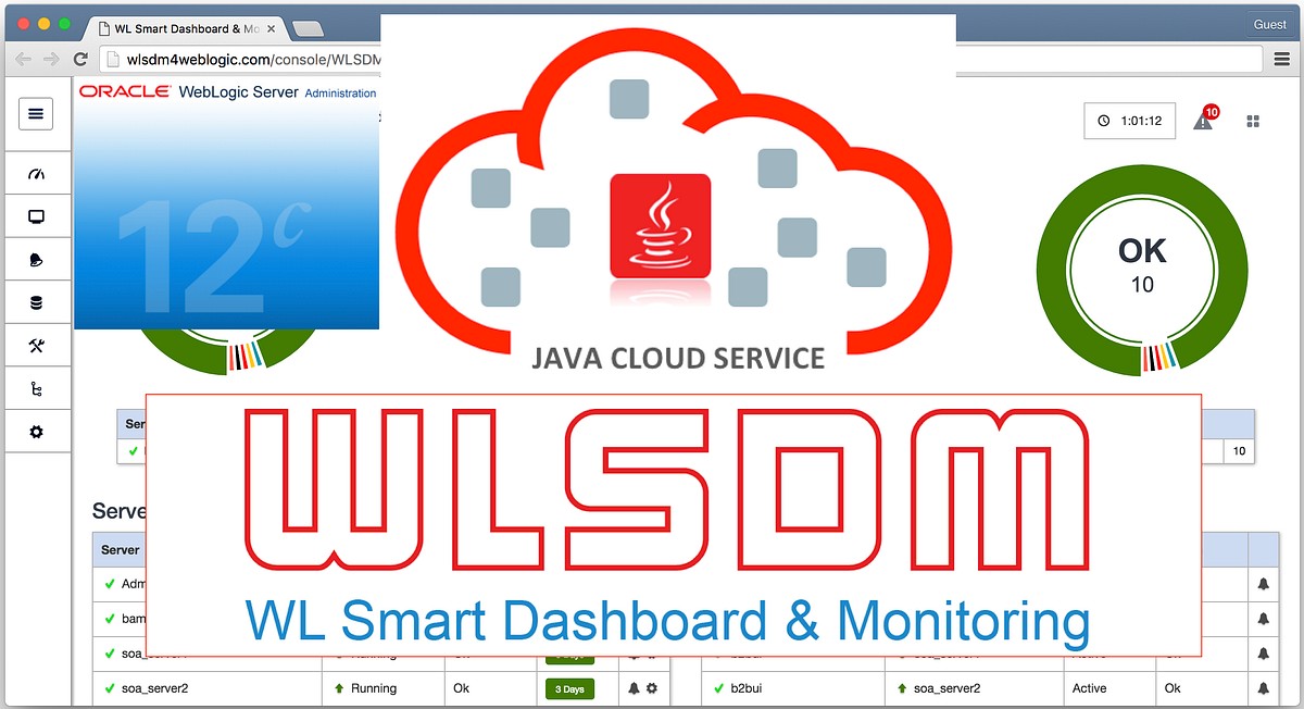 Native WebLogic Monitoring WLSDM Installation: Oracle JCS (Java Cloud Service) PaaS or On ...