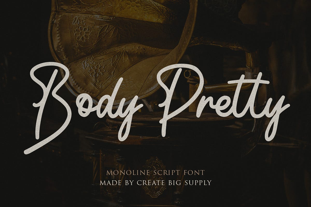 Body Pretty Script Font - Mockupartisan - Medium