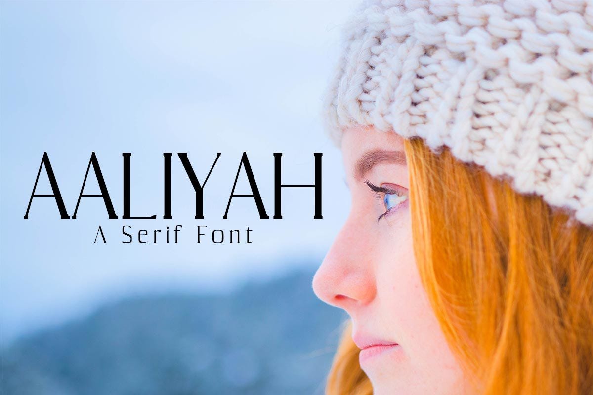 Free Aaliyah Serif Font. Free Aaliyah Serif Demo Font is from… | by ...