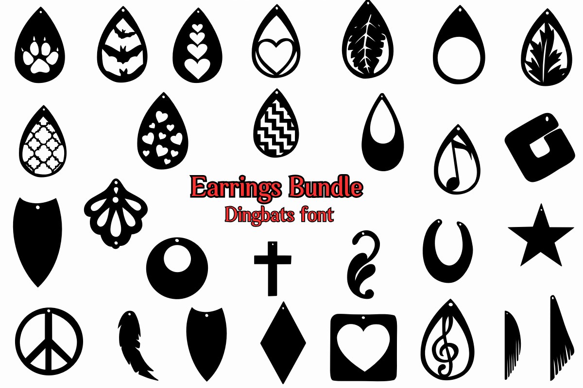 Earrings Bundle Font - Solarasculpt - Medium