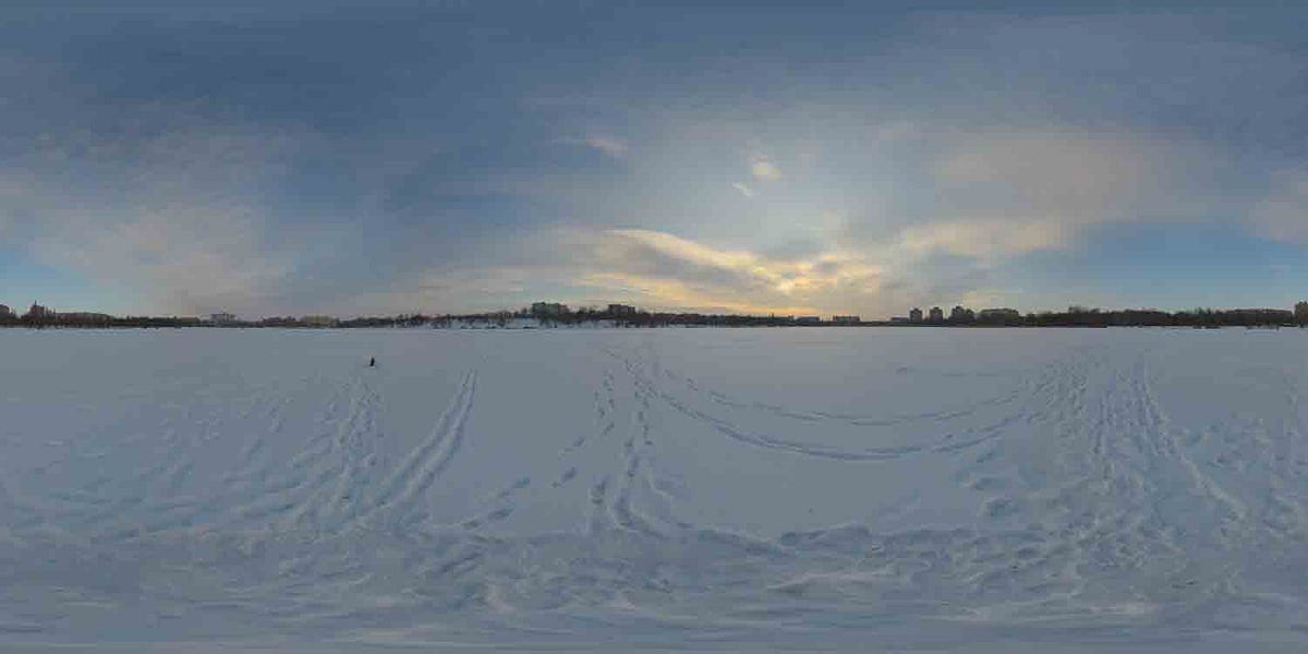 Winter Lake 01 HDRI - 3dheven - Medium
