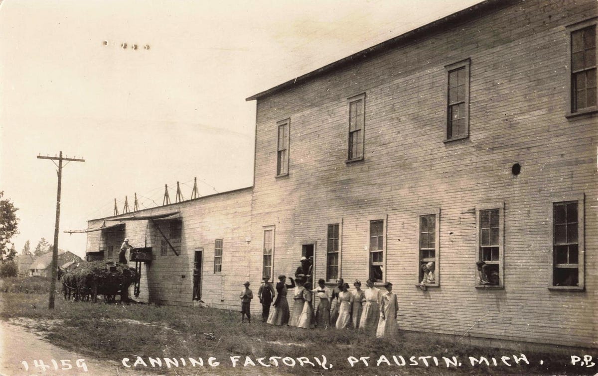 Huron Canning Company, Port Austin, Michigan (circa 1910) | by ...