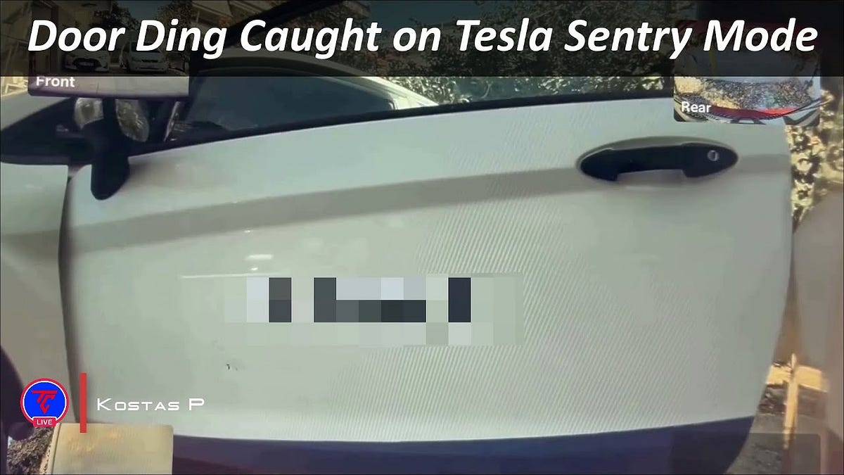 Door Ding Caught on Tesla Sentry Mode | Teslcam Live - TeslaCam Live ...