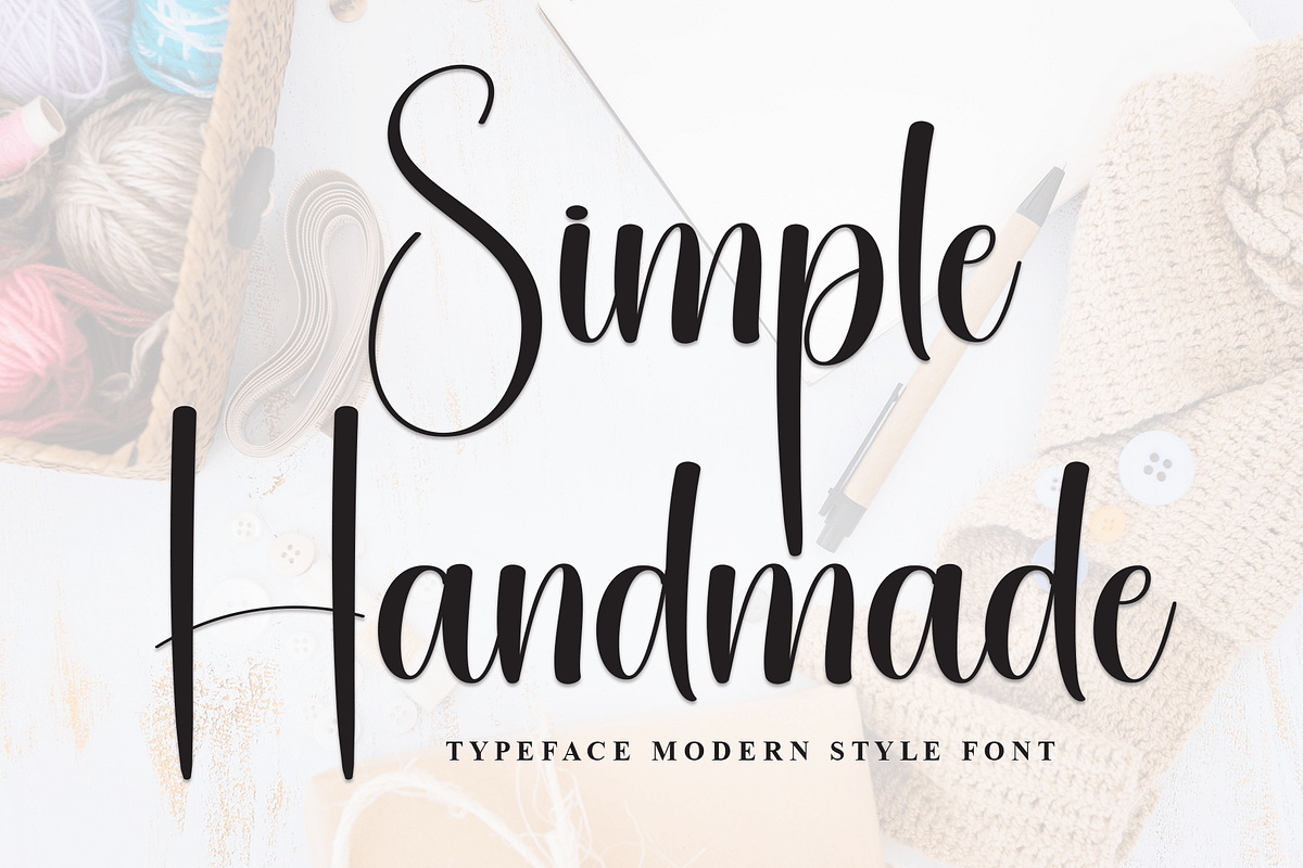 Simple Handmade Font - Sonicsketch - Medium