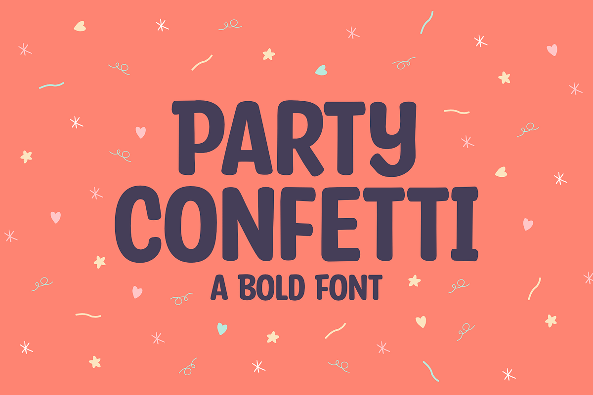 Party Confetti Font - Holohex - Medium