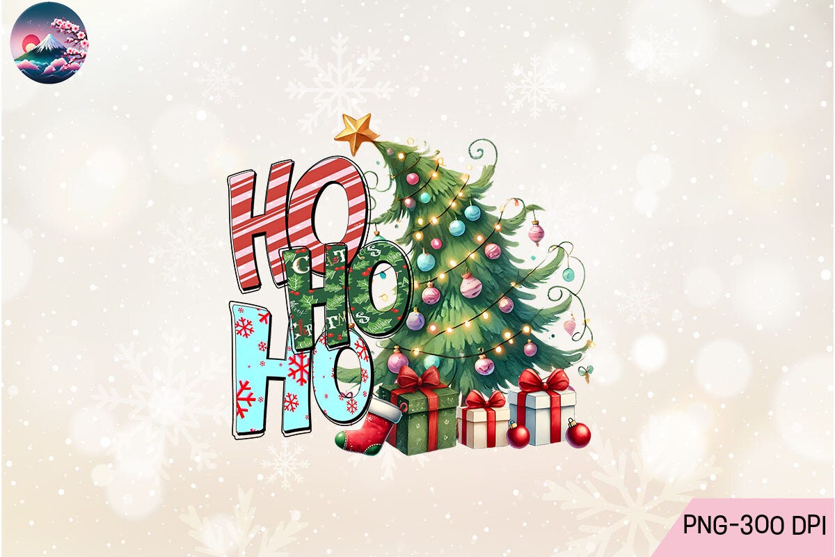 Ho Ho Ho Christmas Lights Tree PNG Free | by Mehonegoph | Nov, 2024 ...