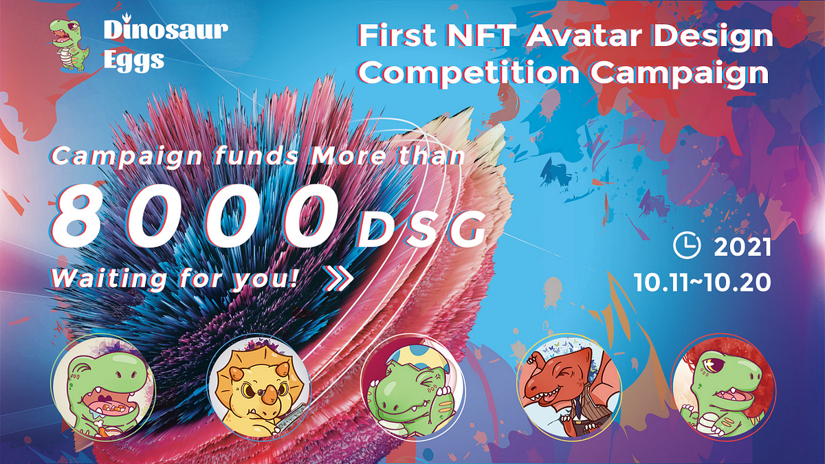 Dinosaur eggs NFT Avatar Exhibition 5 | by Dinosaur Eggs | Medium
