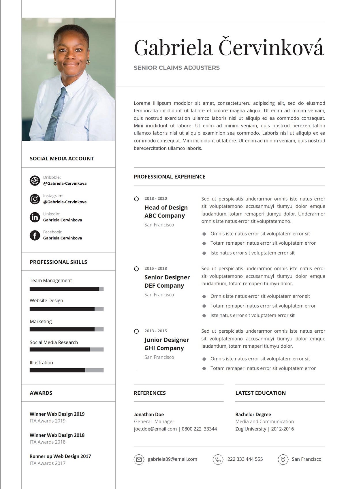 Executive Presence Starts Here: Download Our Free CV Template for ...