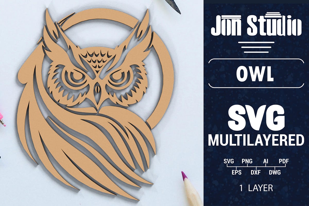 3D Christmas Owl SVG Laser Cut Papercut Free | by Nebulacrafter | Aug ...