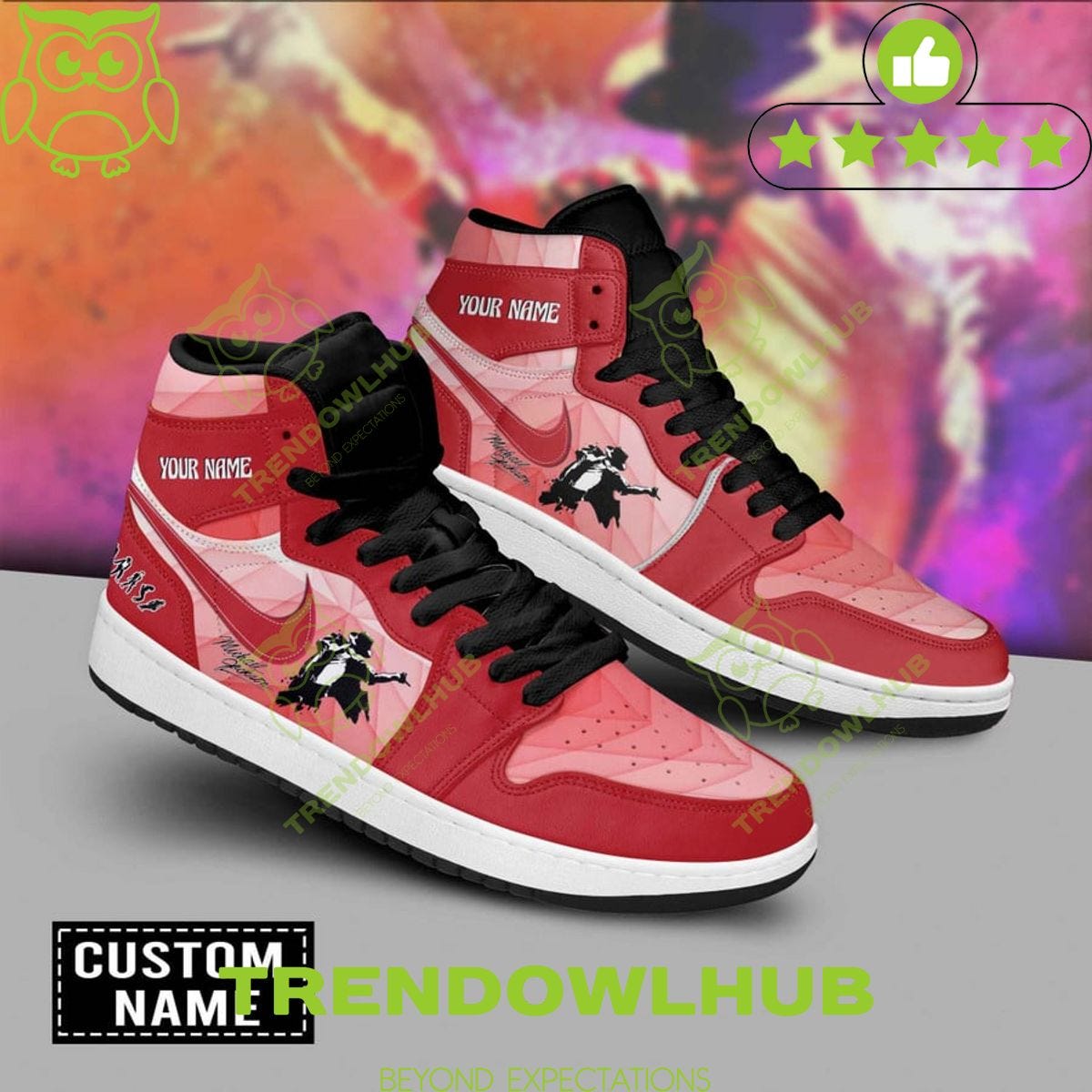 Custom Name Michael Jackson Legend Signature Dance Moves King of Pop ...