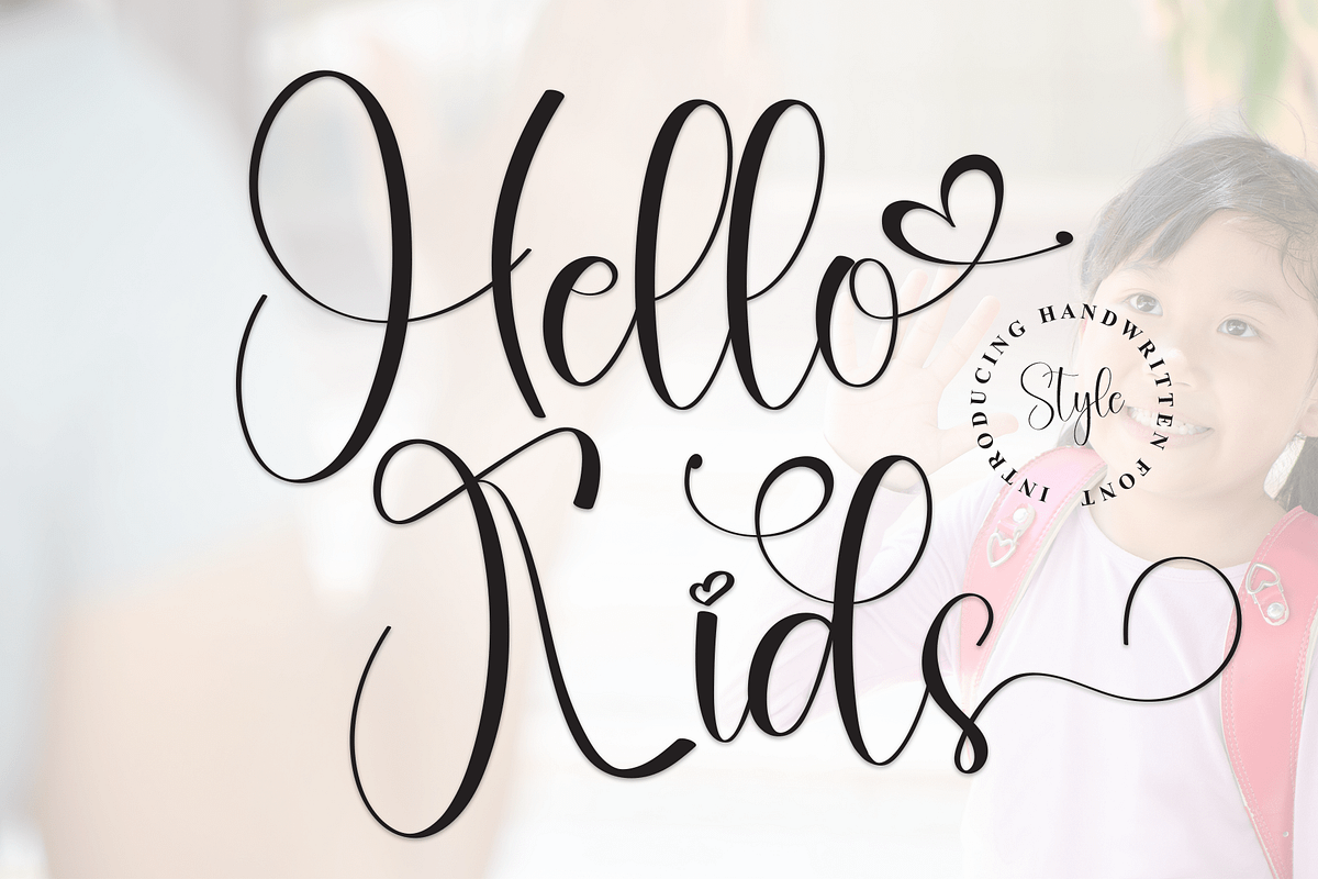 Hello Kids Font - Seraphinaspectrum - Medium