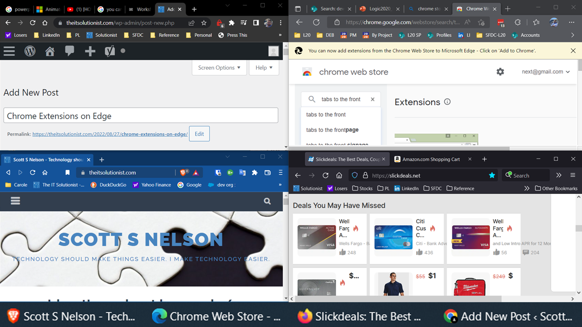 Chrome Extensions on Edge. In a musing mood this morning, so tldr; | by Scott S Nelson, IT ...