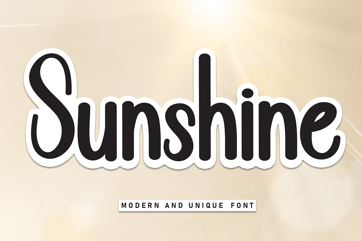 Sunshine Font - Neonpulse - Medium