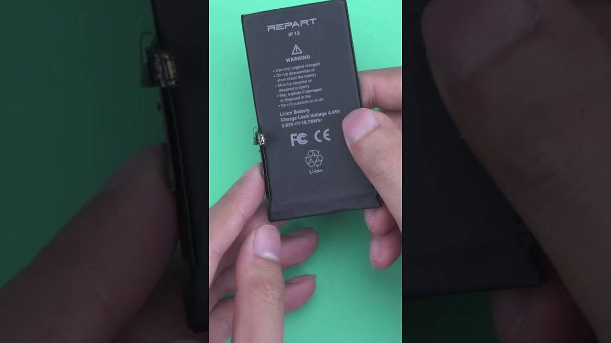 How to replace iPhone 12 battery with REPART battery cell and REFOX ...