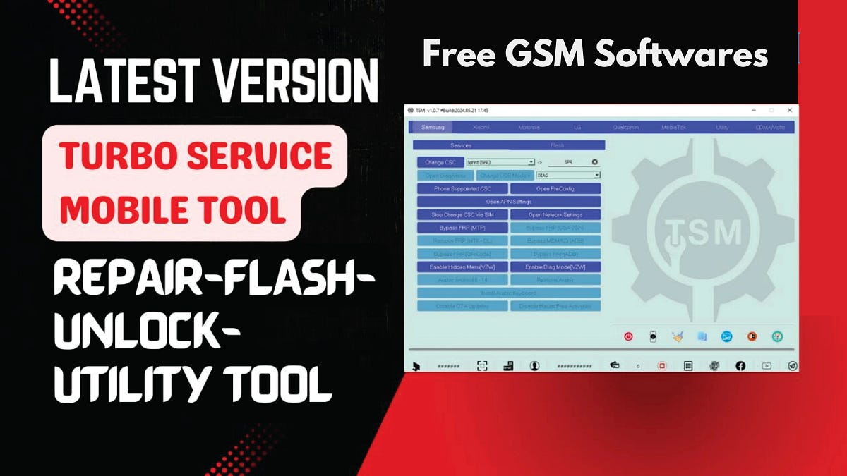 TSM Utility V1.1.4: Flash Repair and Unlock Tool - Aizal Rajut - Medium