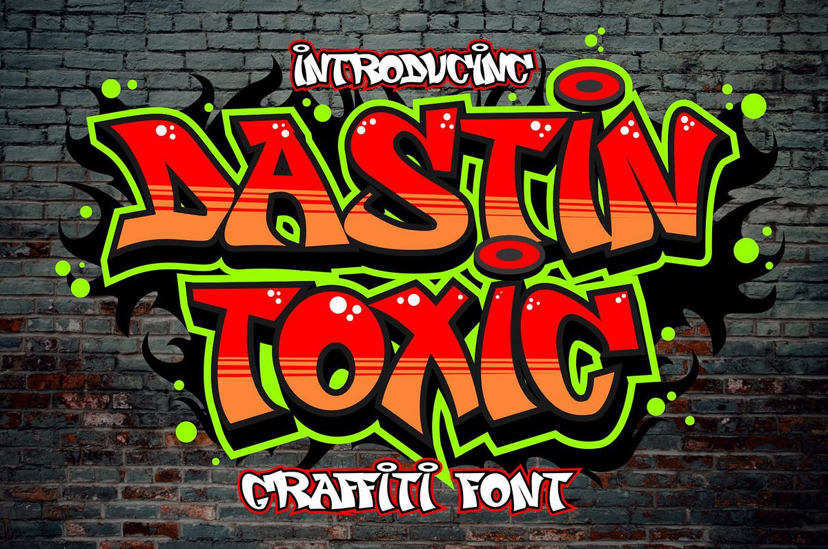 Dastin Toxic Font - Mockupartisan - Medium