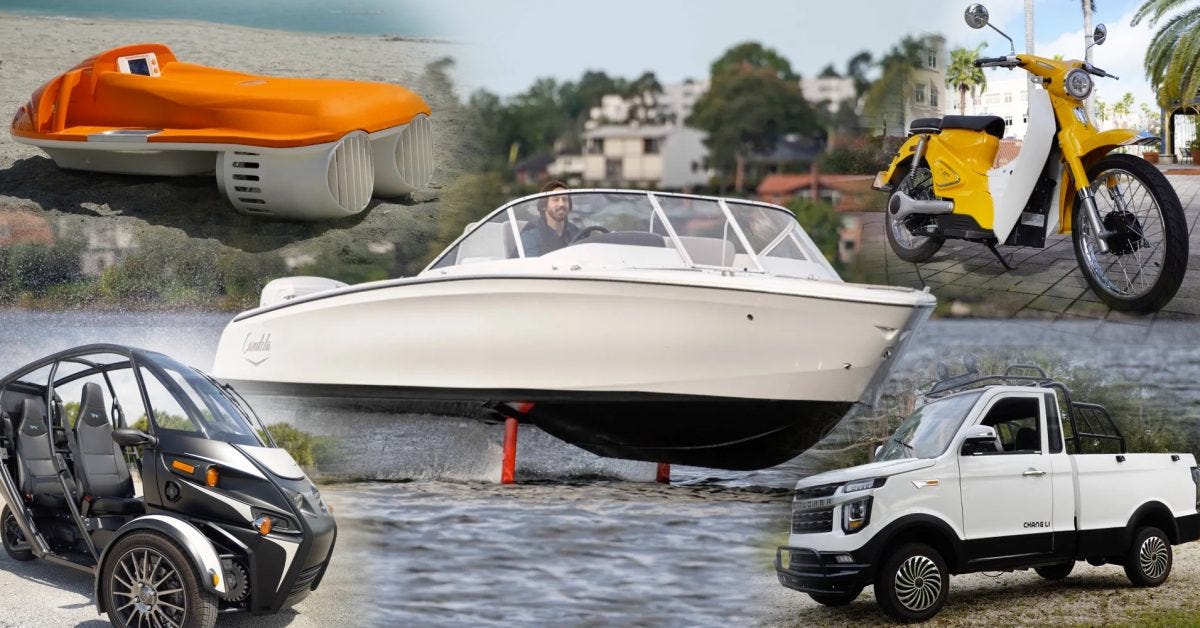 These are the top 5 weirdest & coolest electric vehicles I tested this ...