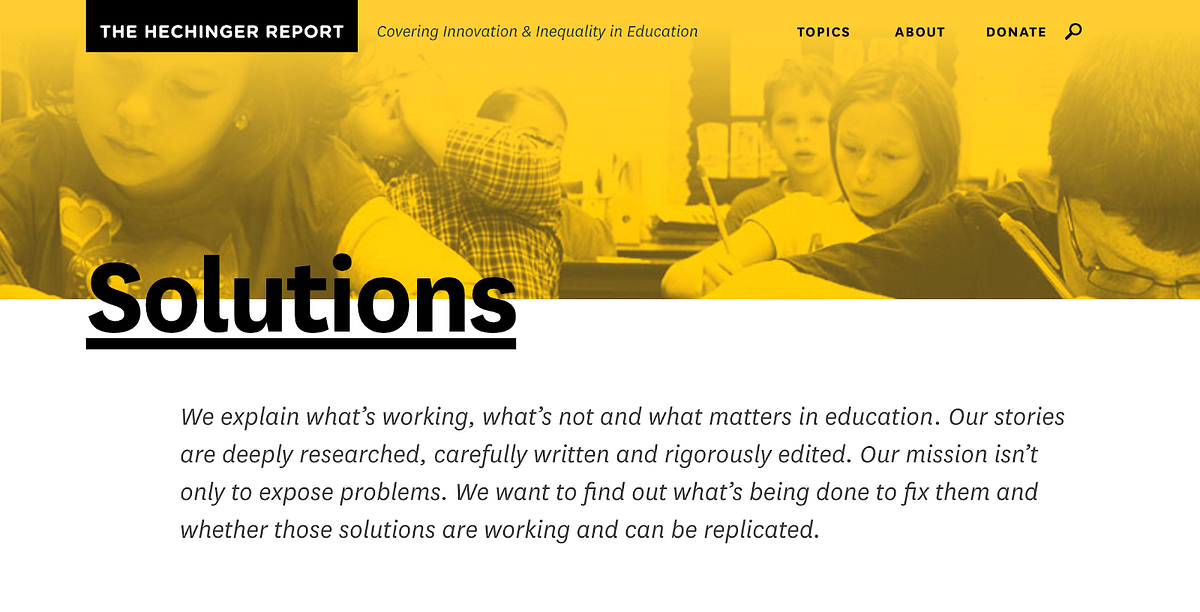 If you’re doing solutions journalism, don’t forget to tell your ...