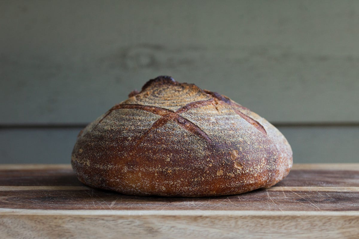 Light Night Baker: Two loaves of sourdough bread, a kitchen timer, and ...