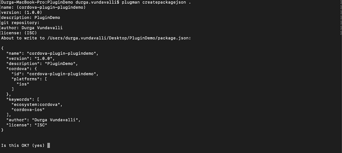 Ionic5: Cordova Custom Plugin for Objective C | by Durga Vundavalli ...