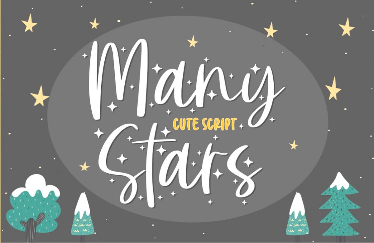 Many Stars Font - Datadreamer - Medium