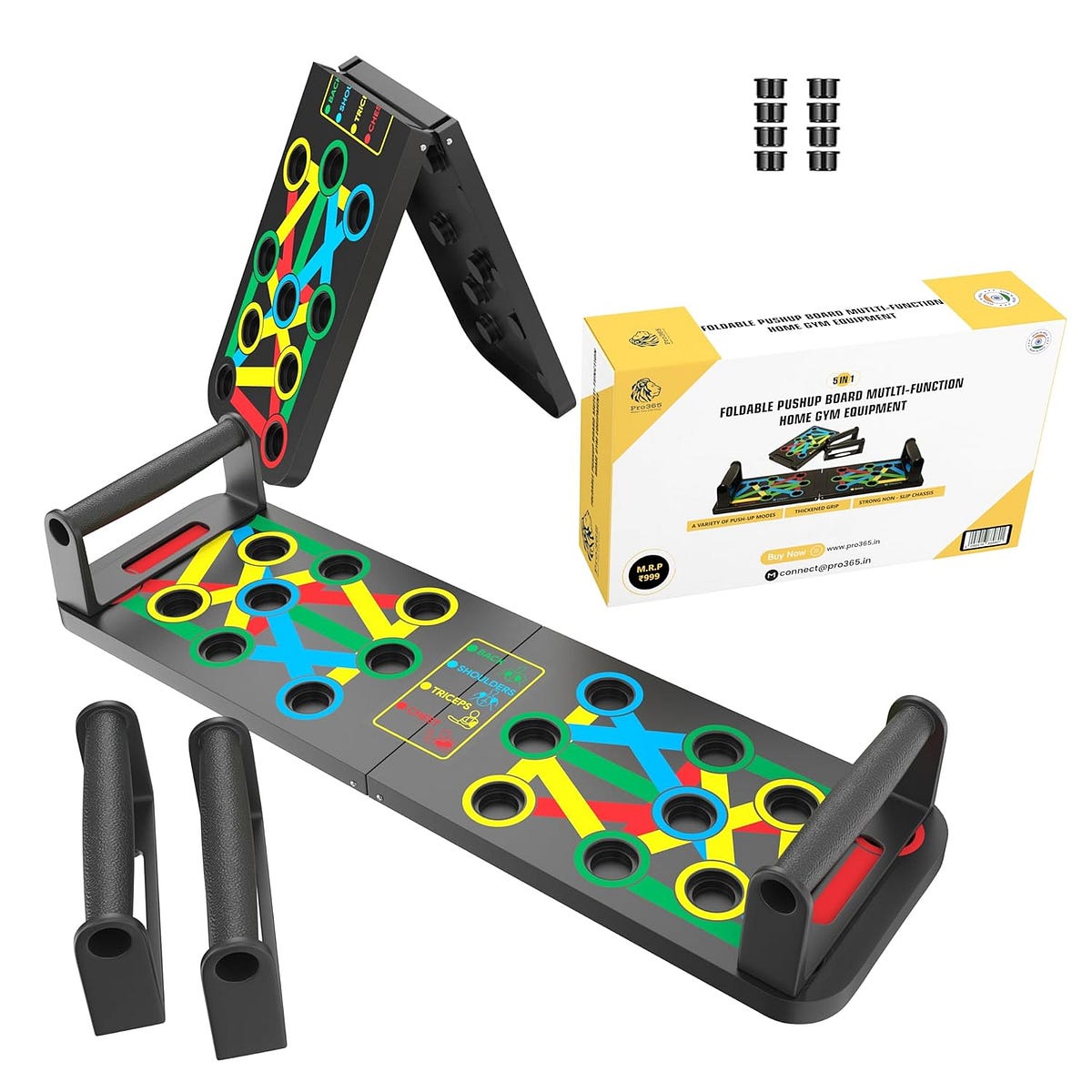 PRO365 Push Up Board For Men & Women 15 in 1 Home Gym Performance Board ...