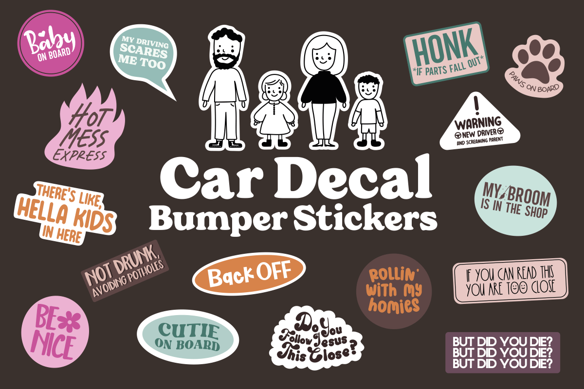 Car Decal Bumper Stickers - Vectorval - Medium