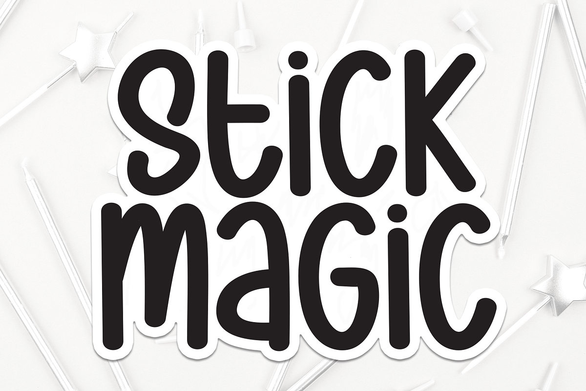 Stick Magic Font - Cybercosmos - Medium