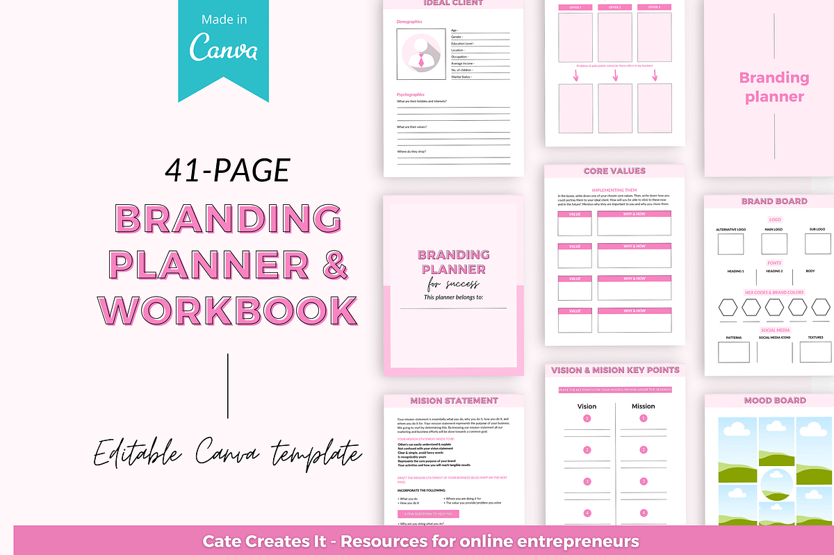 Business Planner Workbook Branding Canva | by Cybernebula | Jul, 2024 ...