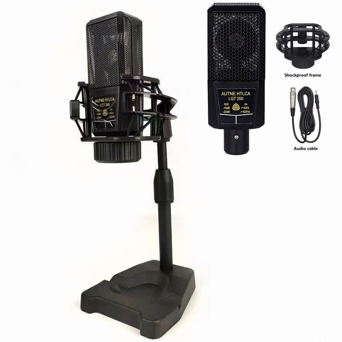 Large Diaphragm Condenser Microphone Sound Podcast Studio Recording PC ...