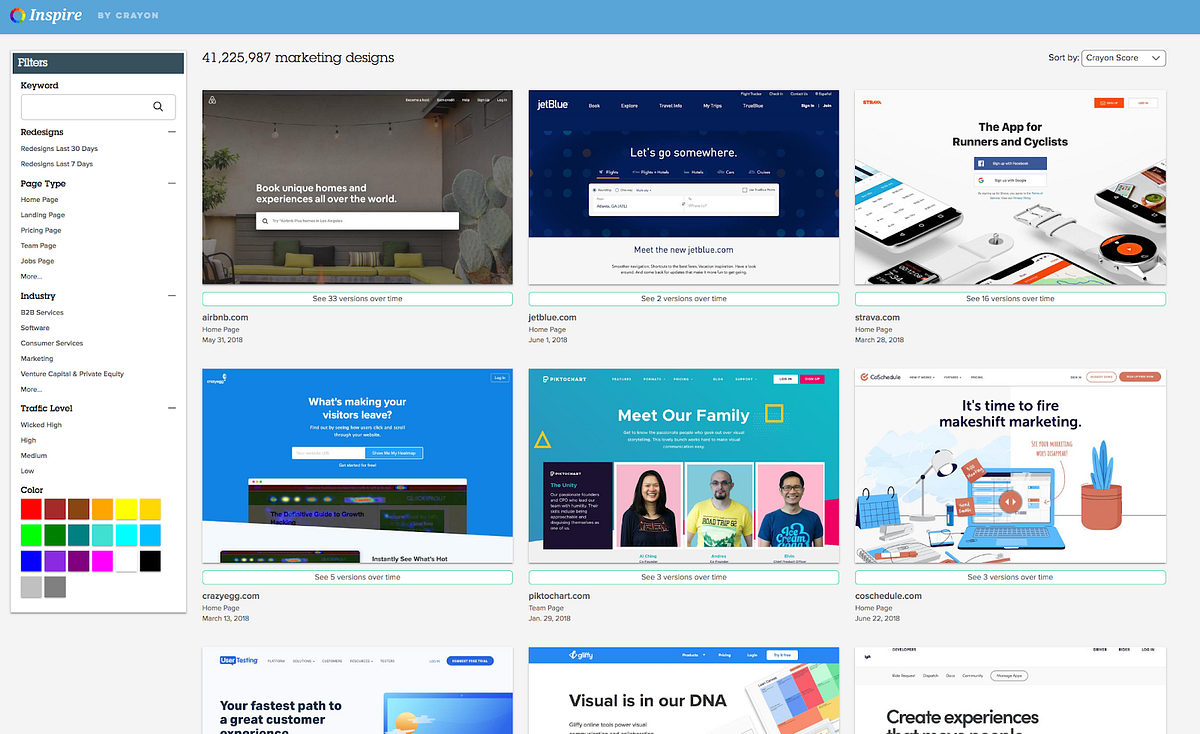 Crayon Inspire Got a Makeover to Make Your Website Redesign Inspiration ...