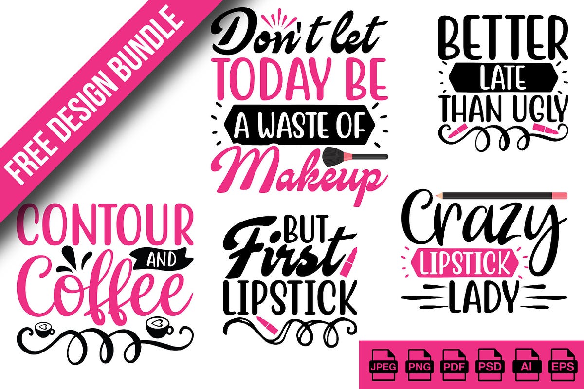 Makeup Svg Design Bundle - Vectorverve - Medium