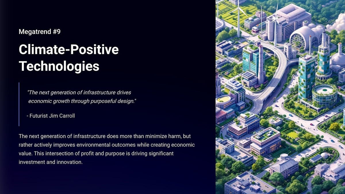 Megatrend #9 — Climate-Positive Technologies | by Futurist Jim Carroll ...