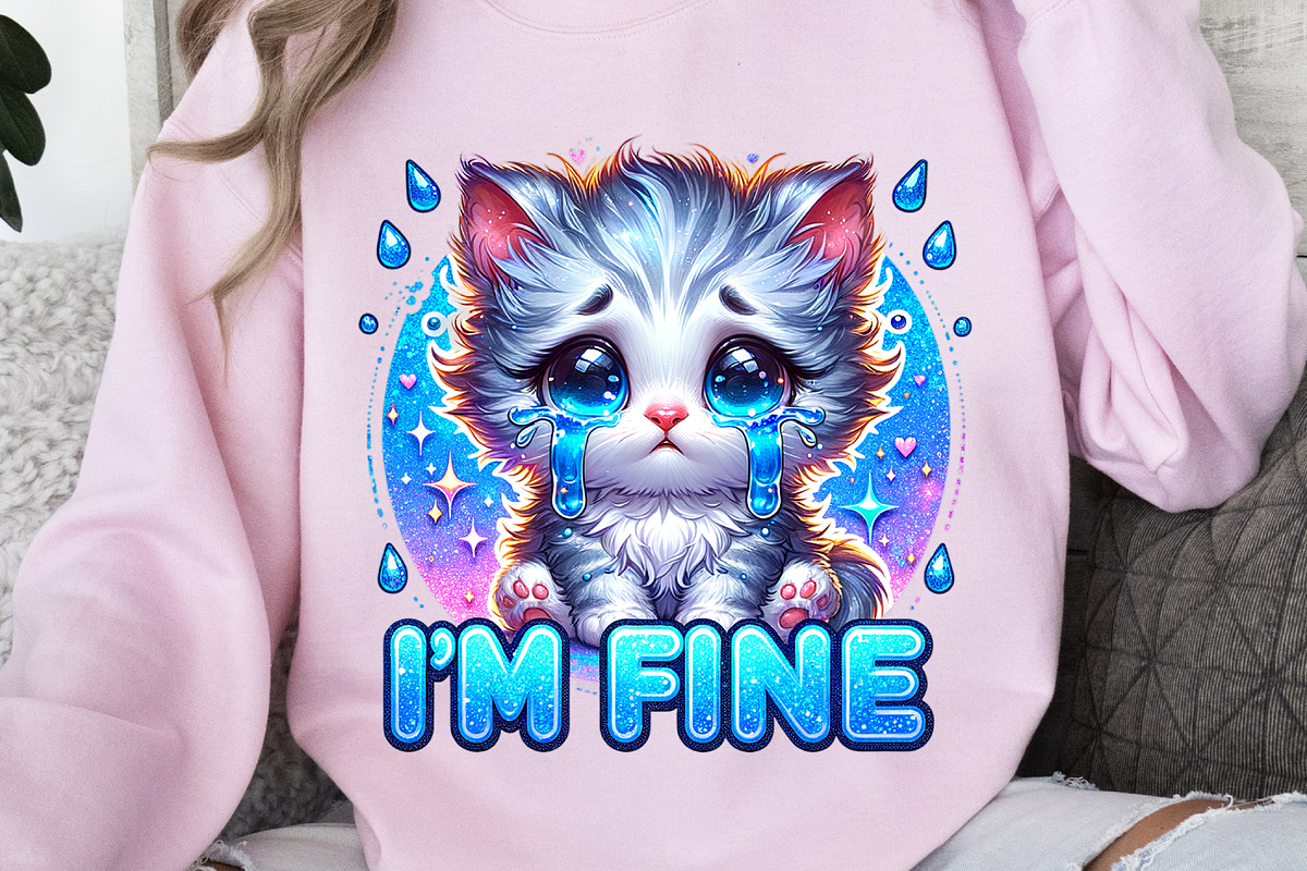 Sad Kitten I’m Fine Png (T-shirt Designs) | by Vectorval | May, 2024 ...